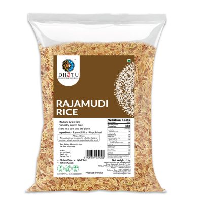Buy Rajamudi Rice 5kg – Unpolished Red Rice