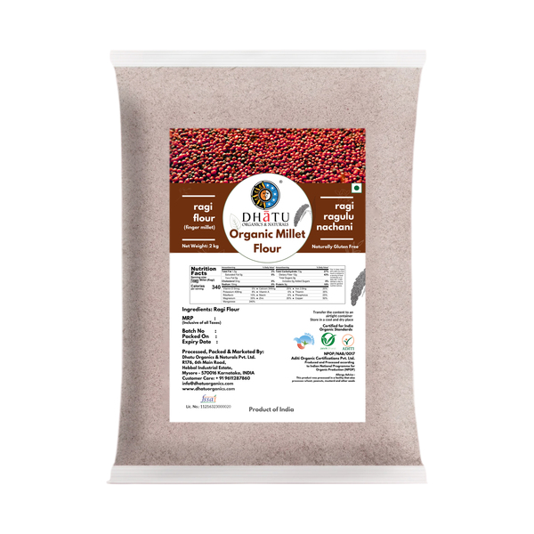 Organic Ragi Flour 2kg | 5kg » Dhatu